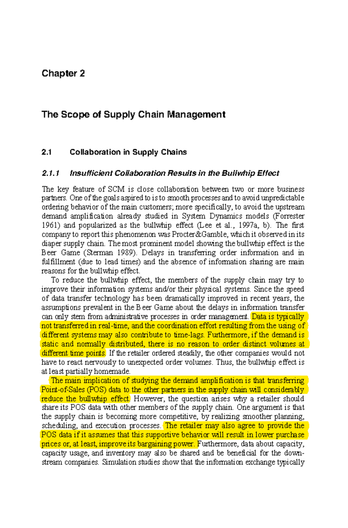 Chapter 2 - Understanding the Scope of Supply Chain Management - Studocu