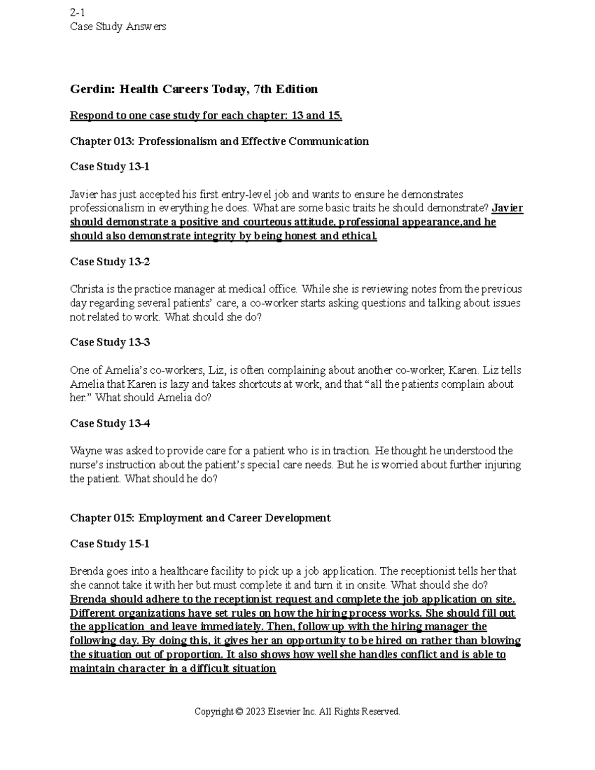 AHP101 Week 2 Assignment: Case Studies on Professionalism & Career ...