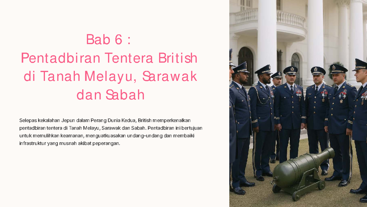 Bab 6: Pentadbiran Tentera British di TM, Sarawak & Sabah Selepas ...