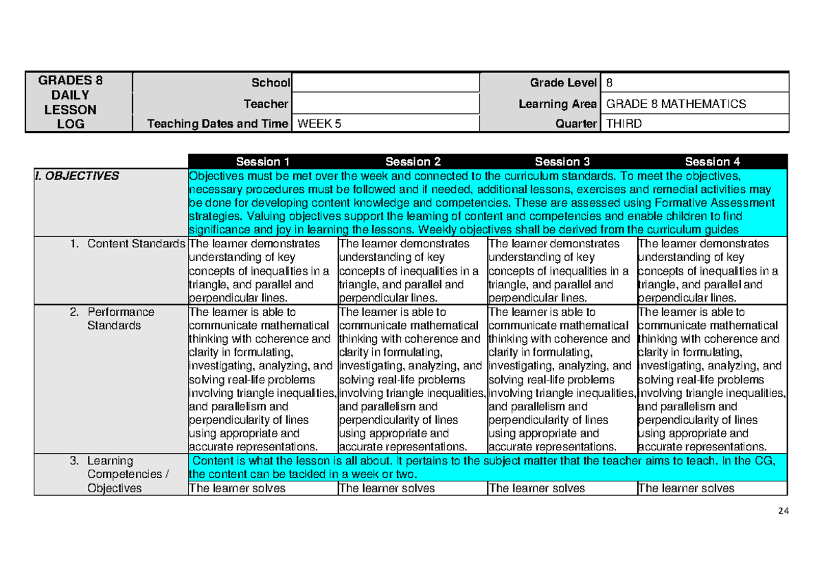 W4LC44 - slm - GRADES 8 DAILY LESSON LOG School Grade Level 8 Teacher ...