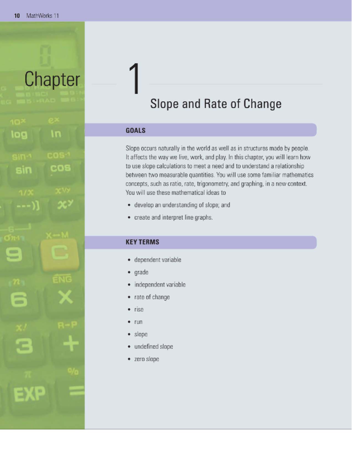 Slope and Rate of Change Textbook Notes - Workplace Mathematics 11 ...