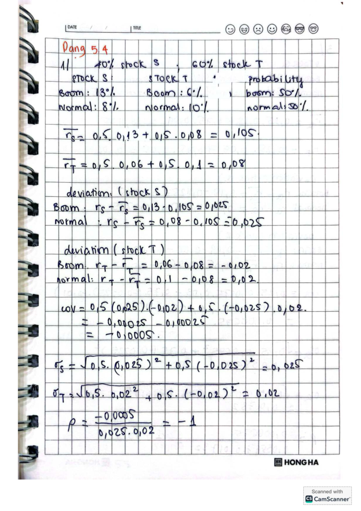 Stock Analysis and Expected Returns: CS 101 Final Exam Notes - Studocu
