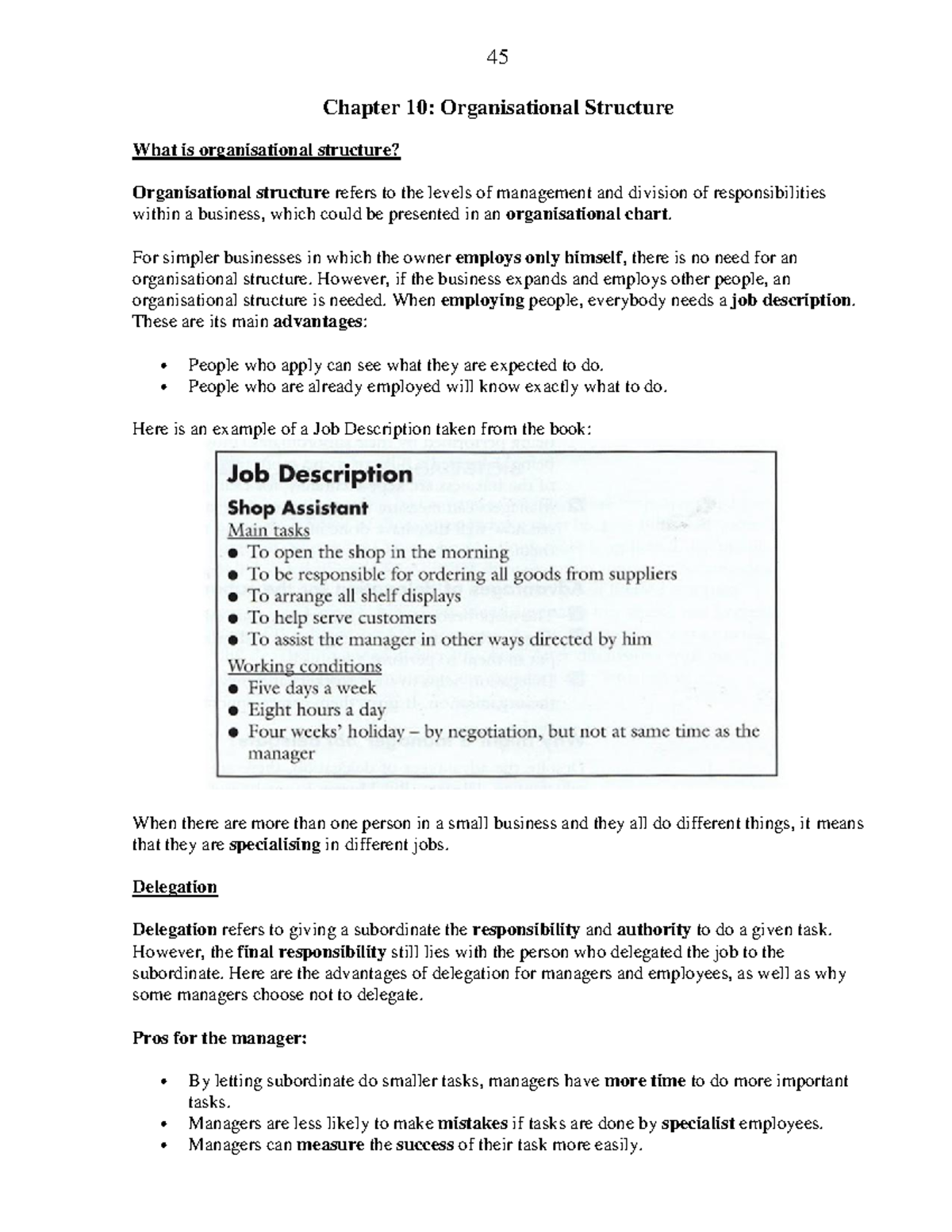 Organisational Structure: Chapter 10 Insights on Business Management ...