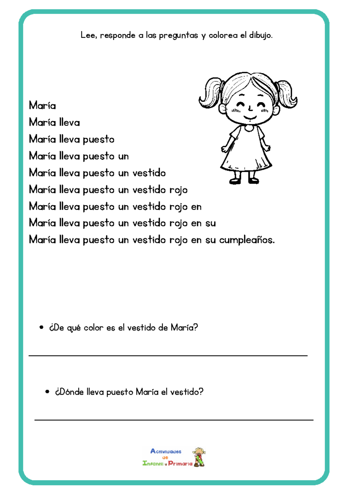 Lectura Piramidal-2: Responde y Colorea el Dibujo - Studocu