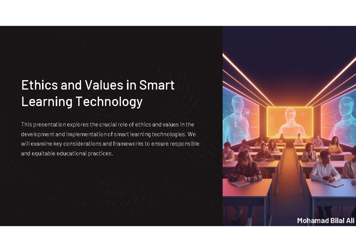 L20 Ethics-and-Values-in-Smart-Learning-Technology - Ethics and Values ...