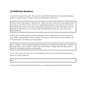 AP CSP 3.2 Reflection Questions and Insights on Abstraction - Studocu