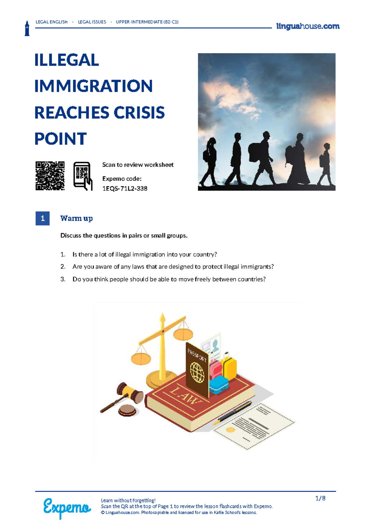 B2-C1 Legal English: Illegal Immigration Reaches Crisis Point - Studocu