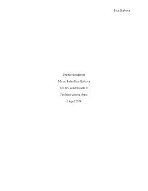 NR325 RUA Paper - NCLEX-RN Preparation Insights - Studocu