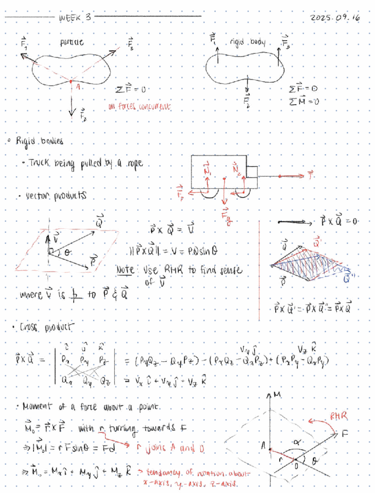 Week 3 - Rigid Bodies and Vector Products (2025.09.16) - Studocu