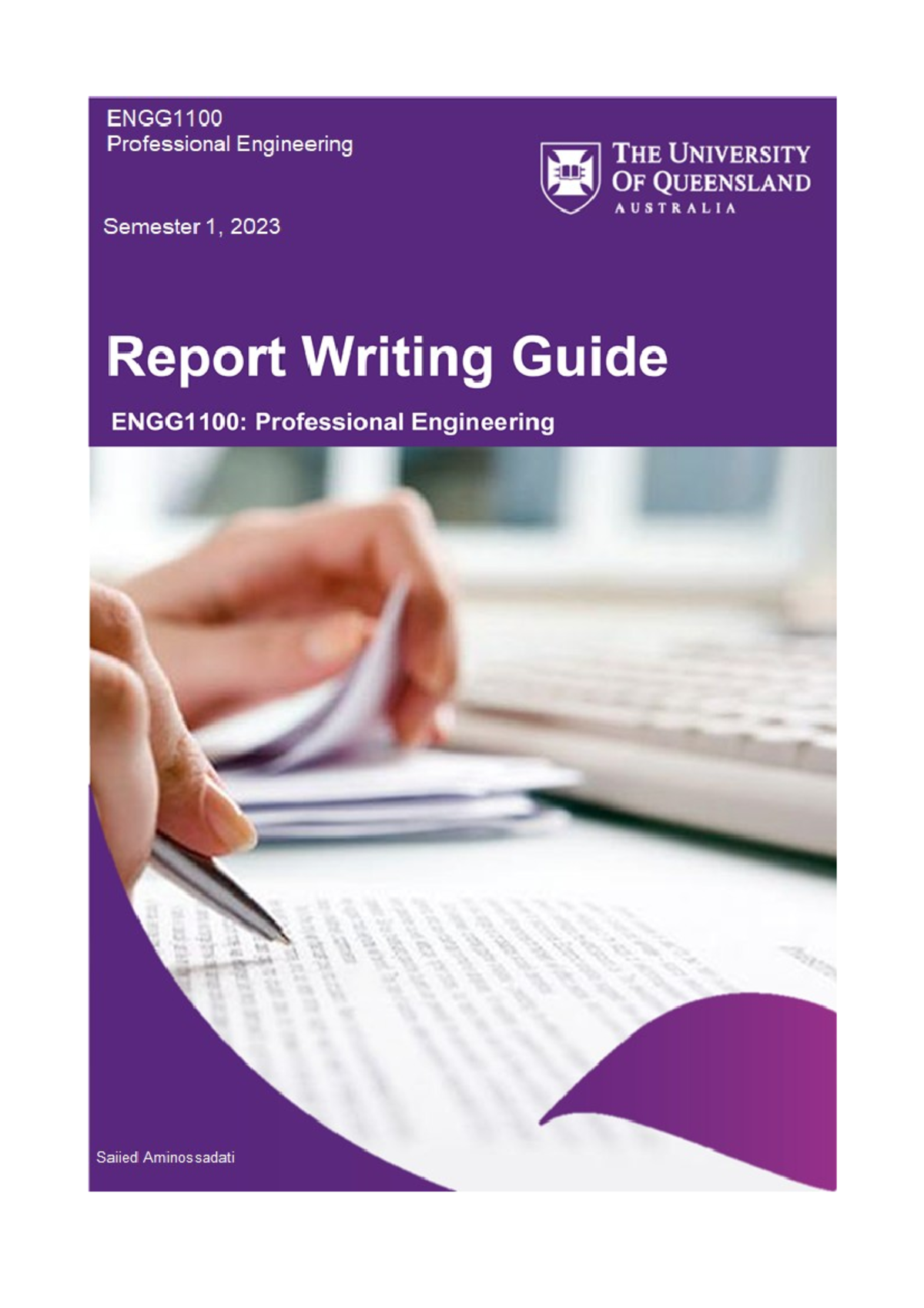 ENGG1100 Report Writing Guide for Technical Reports Creation - Studocu