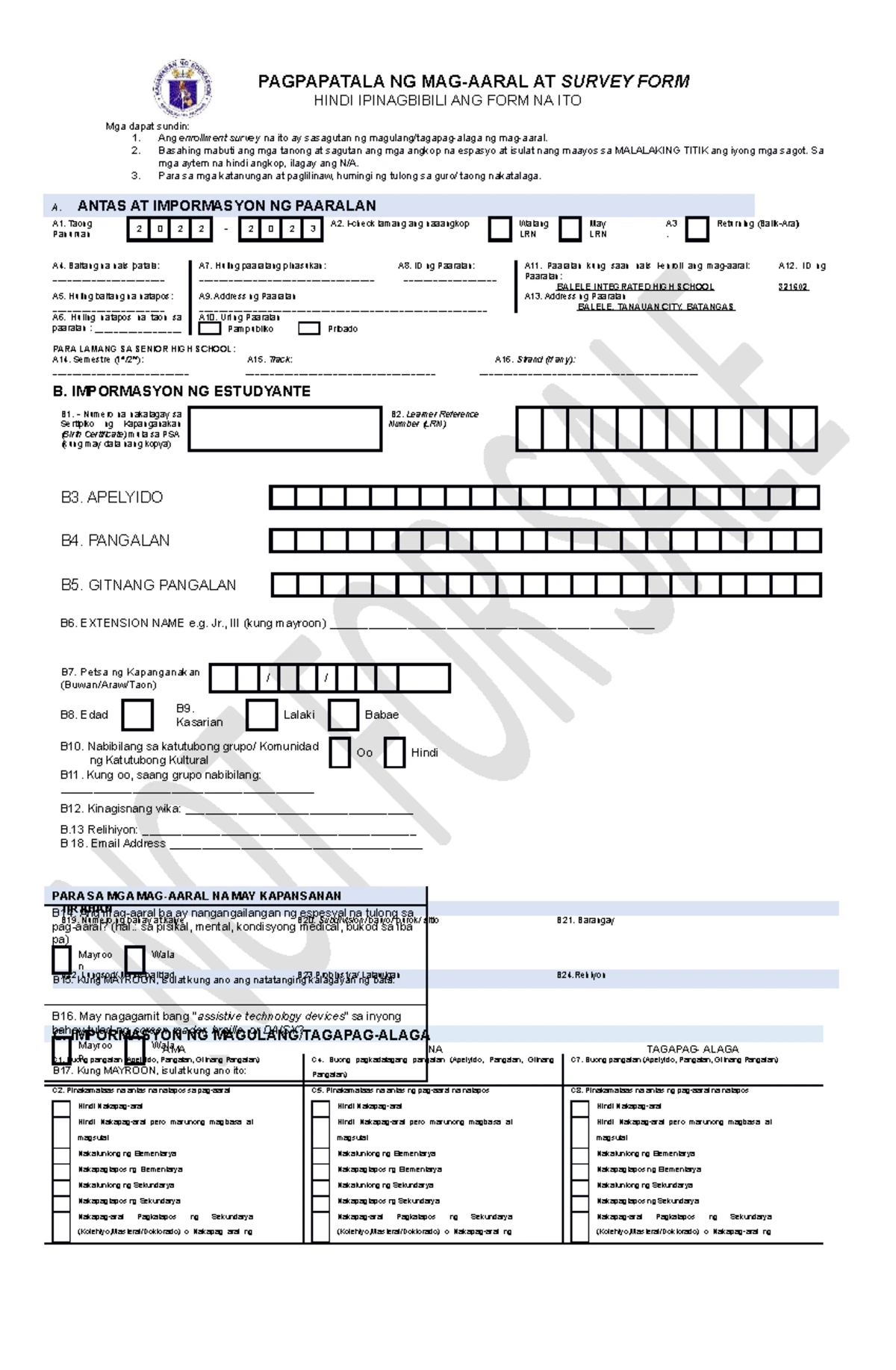 Narrative- Report-Card Giving - (043) 741-3207 balele@deped.gov 07 CITY ...