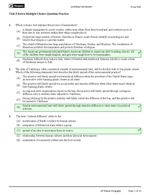 [Solved] define globalization - AP Human Geography - Studocu