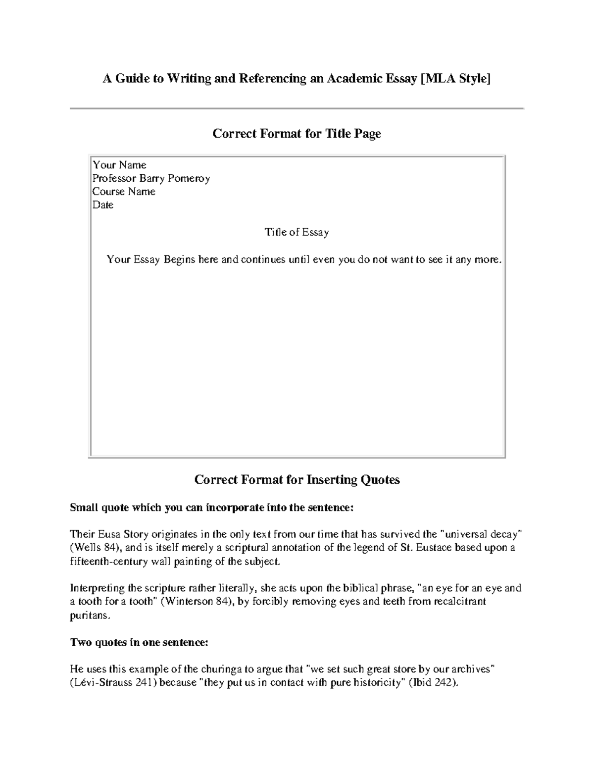 A Guide to Writing & Referencing an Academic Essay (ENG 101) - Studocu