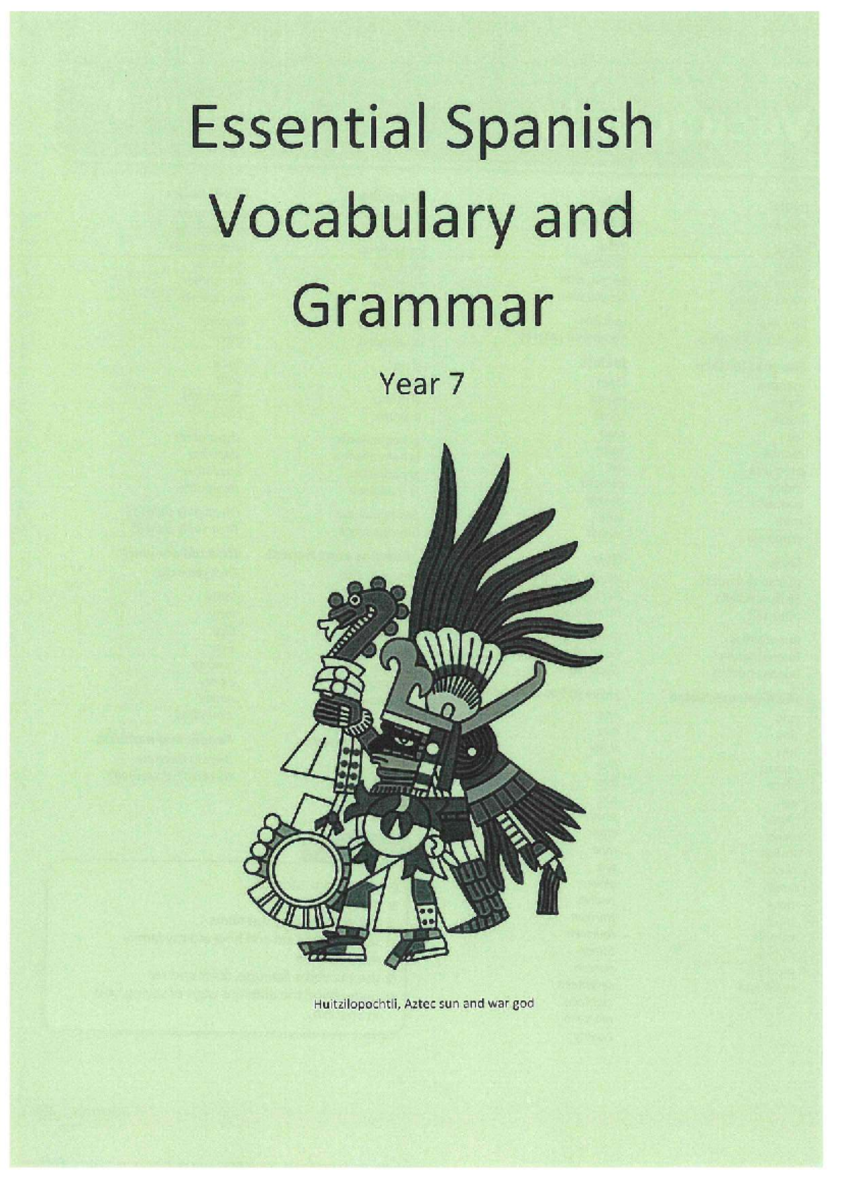 Essential Spanish Vocabulary & Grammar for Year 7 (STATE) - Studocu
