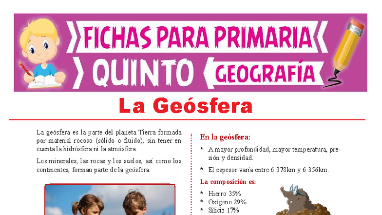 LA Geosfera - La Geósfera La geósfera es la parte del planeta Tierra ...