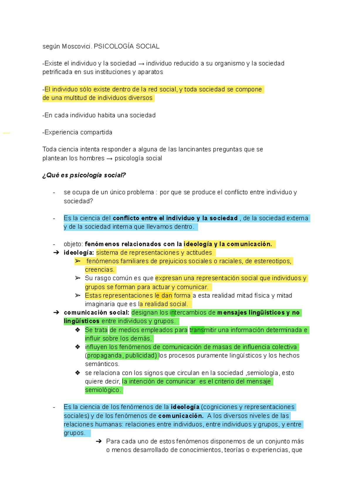 Psicología Social: Conflictos entre Individuo y Sociedad - PSICOLOGÍA ...