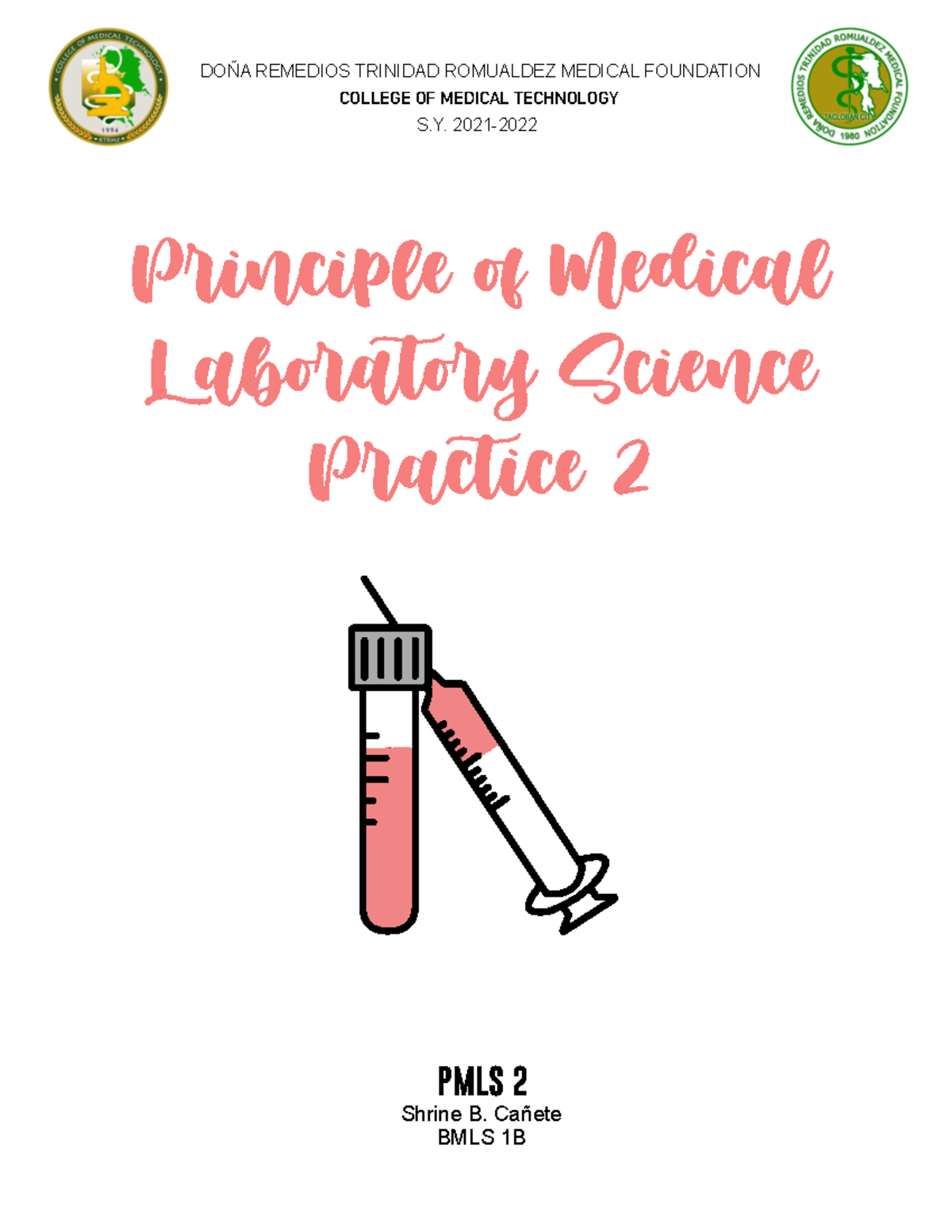 PMLS 2: Principles of Medical Laboratory Science and Phlebotomy Notes ...