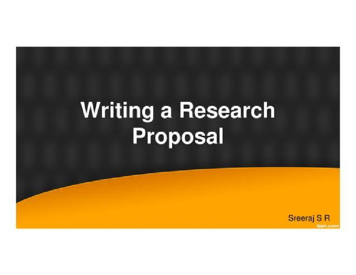 Research Proposal Guidelines: Writing a Comprehensive Proposal - Studocu