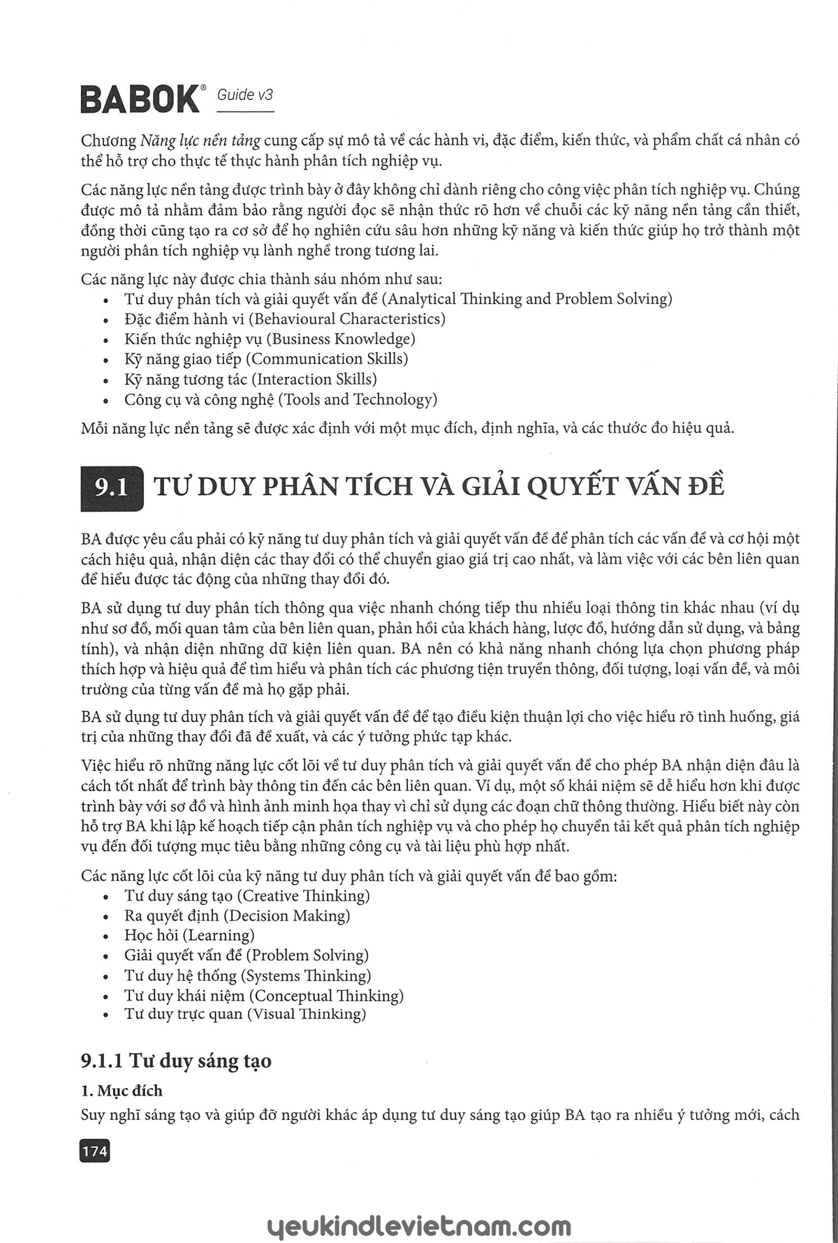 BA Babok V3 VN Tập 1 Chương 9: Năng Lực Cần Thiết Trong Phân Tích ...