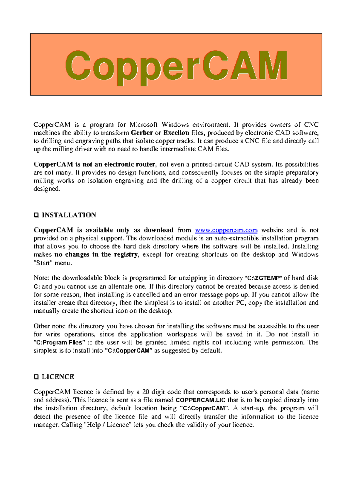 CopperCAM Installation and Usage Guide for CNC Systems - Studocu