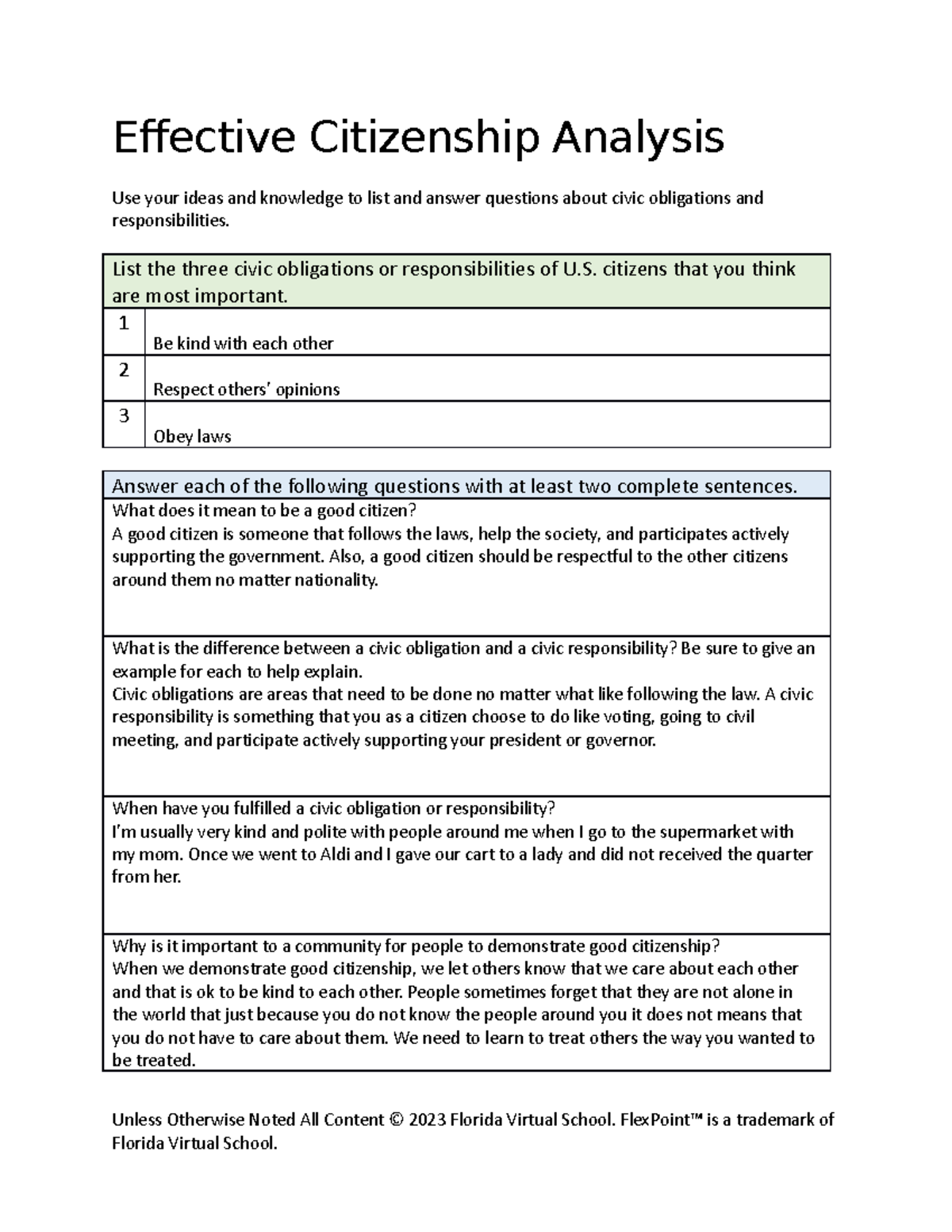 Civic Obligations & Responsibilities Analysis: A Comprehensive Overview ...