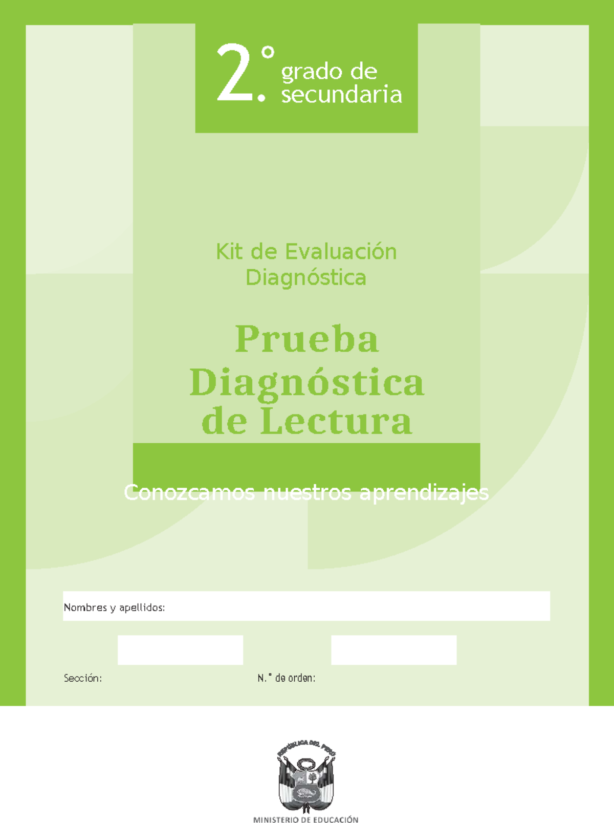 Prueba Diagnóstica de Lectura 2° Grado de Secundaria: Phineas Gage y Delfines - Studocu