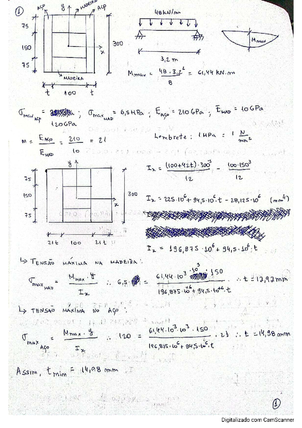 Structural Analysis of ACO & MADEIRA: Max Tension Calculations - Studocu