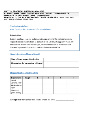 Btecnational App Sci Unit7 - BTEC Level 3 Nationals in Applied Science ...