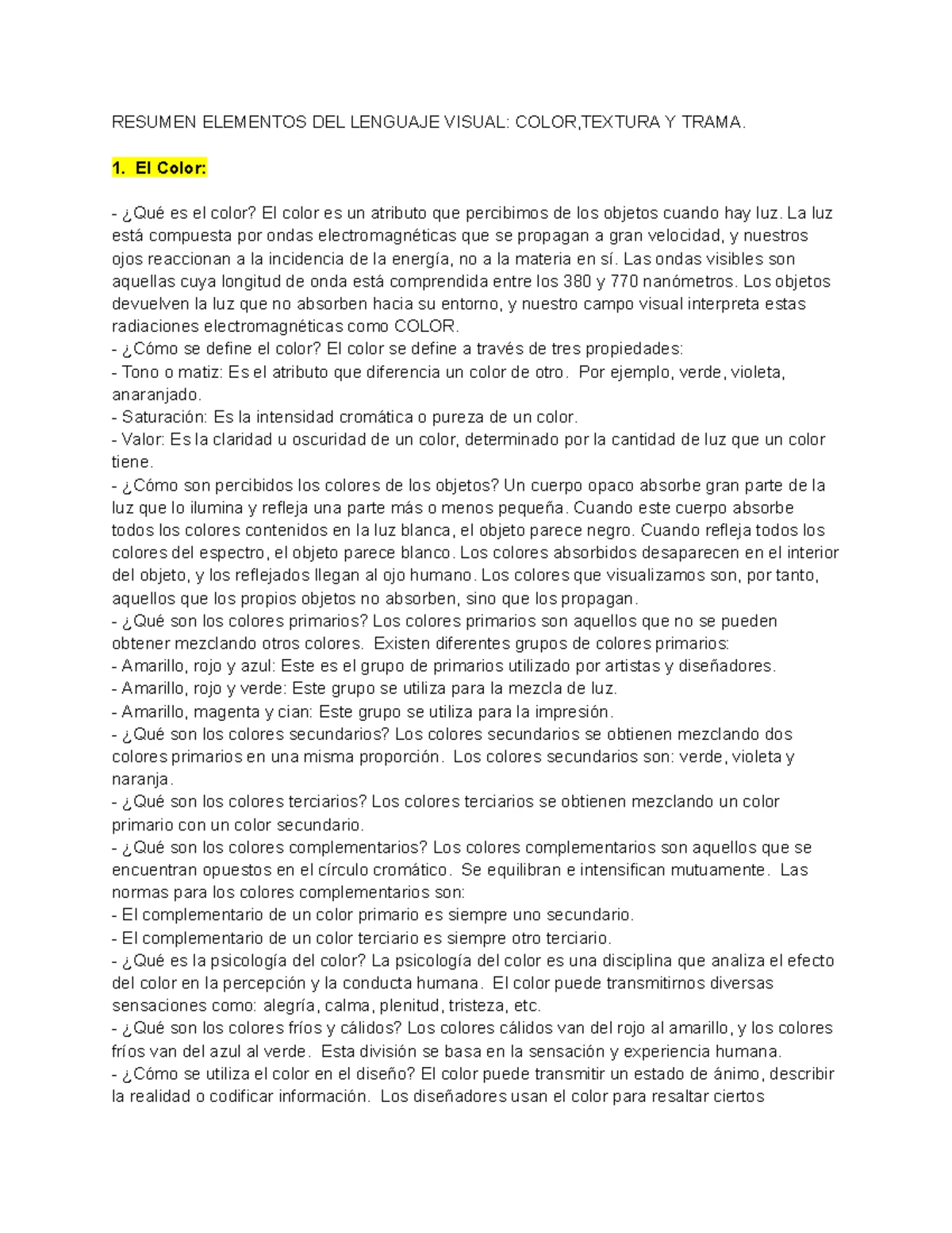 Trama, Textura y Estructura en Diseño: Análisis y Clasificación - Studocu