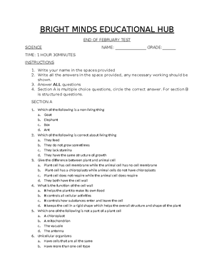 JCE Science Paper 2 - Revision booklet - CRACKiT Tuition Botswana Term ...