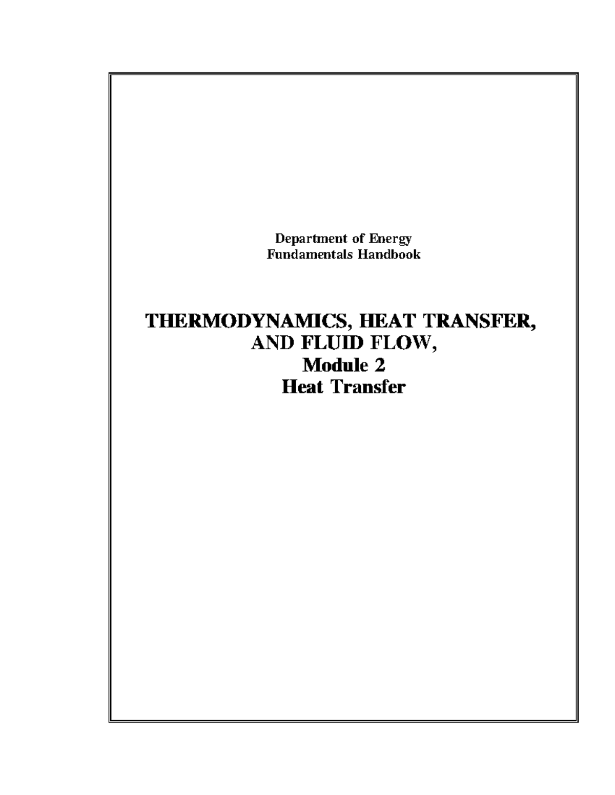 Heat Transfer Review - Thermodynamics Concepts (Module HT-02) - Studocu