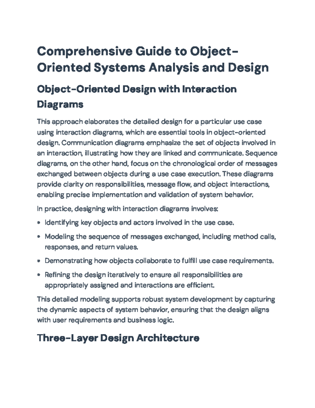 Comprehensive Guide to OOSAD: Interaction Diagrams & Design Patterns - Studocu
