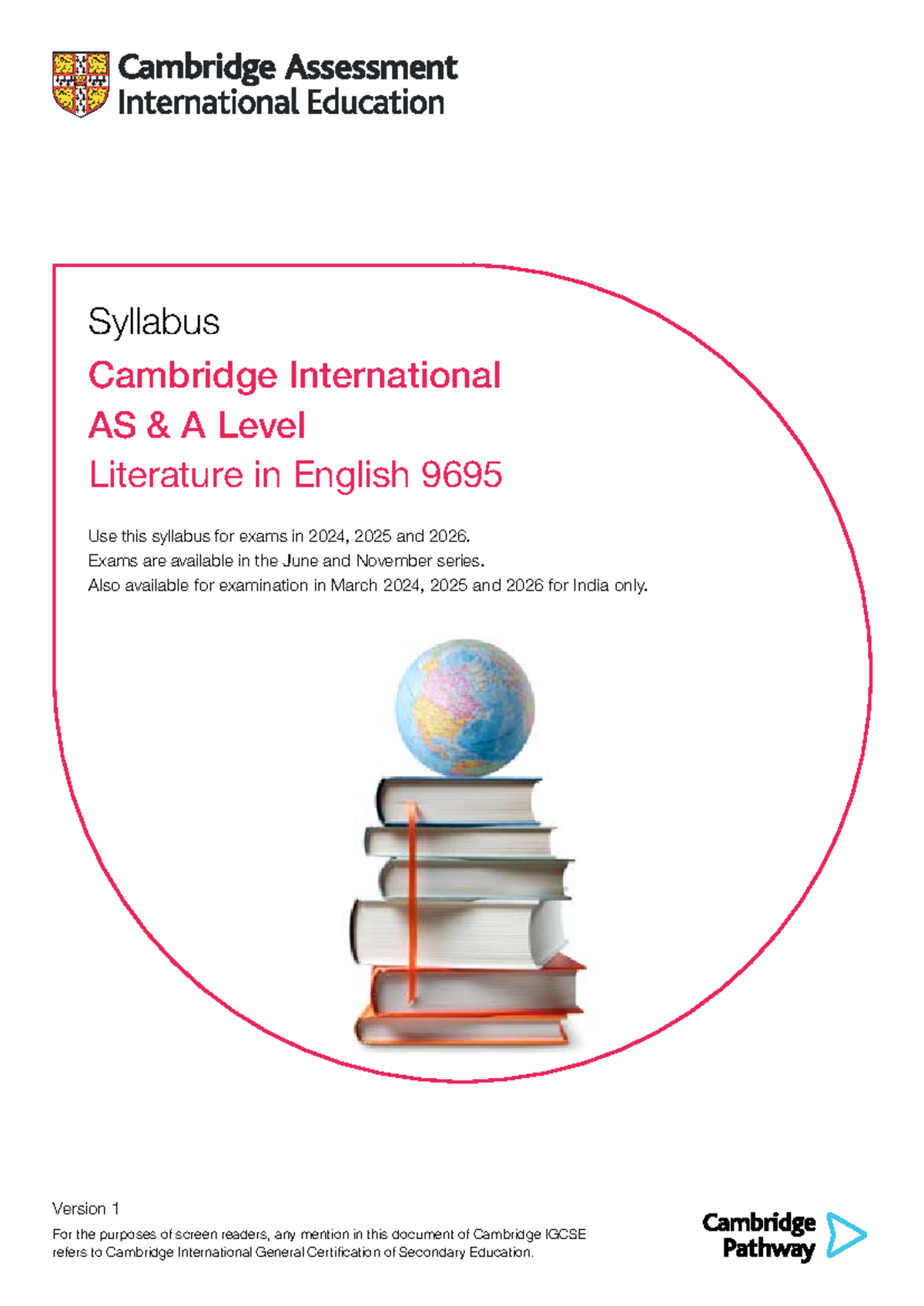 Cambridge International AS & A Level Literature in English 9695 ...