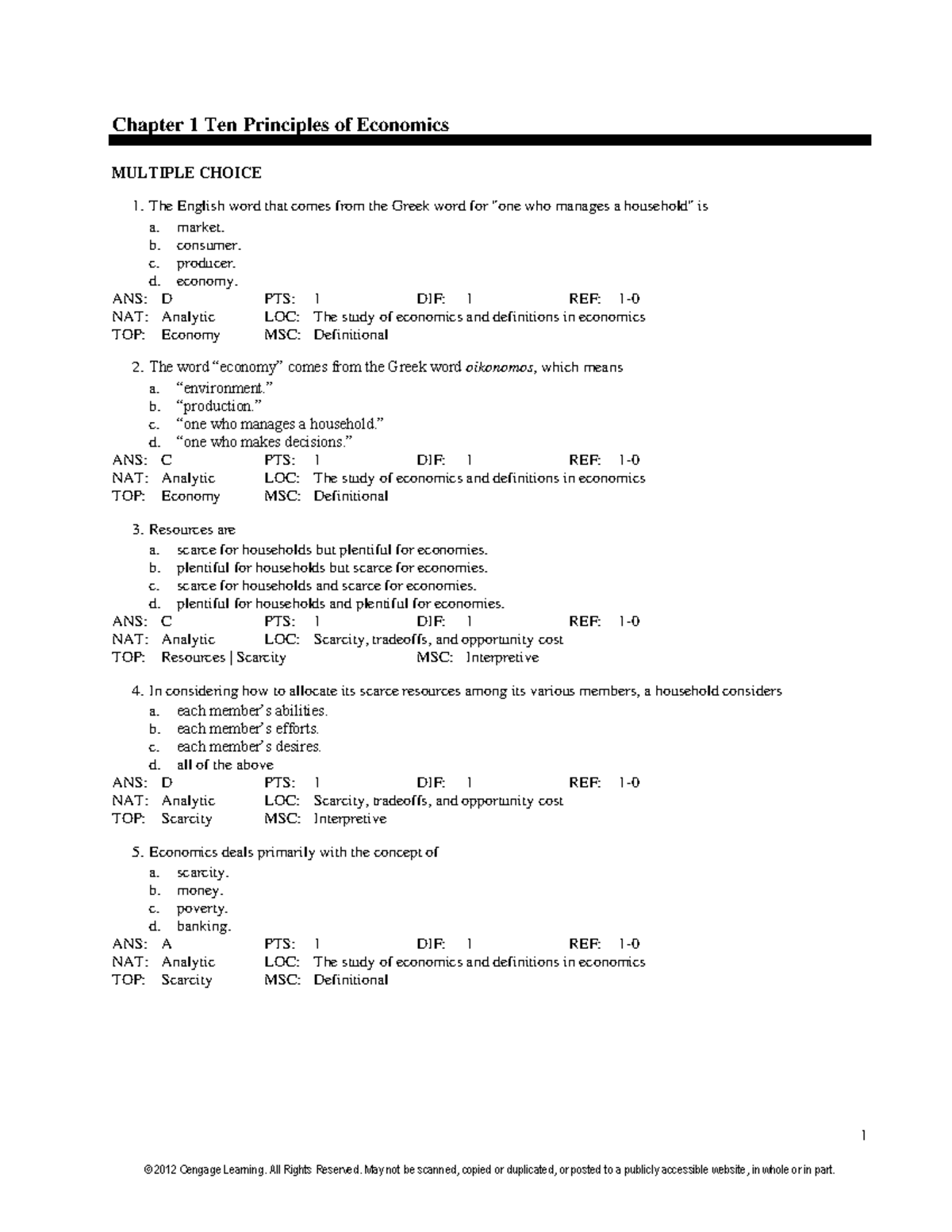 Chapter 01 Test Bank final new - 1 Chapter 1 Ten Principles of ...
