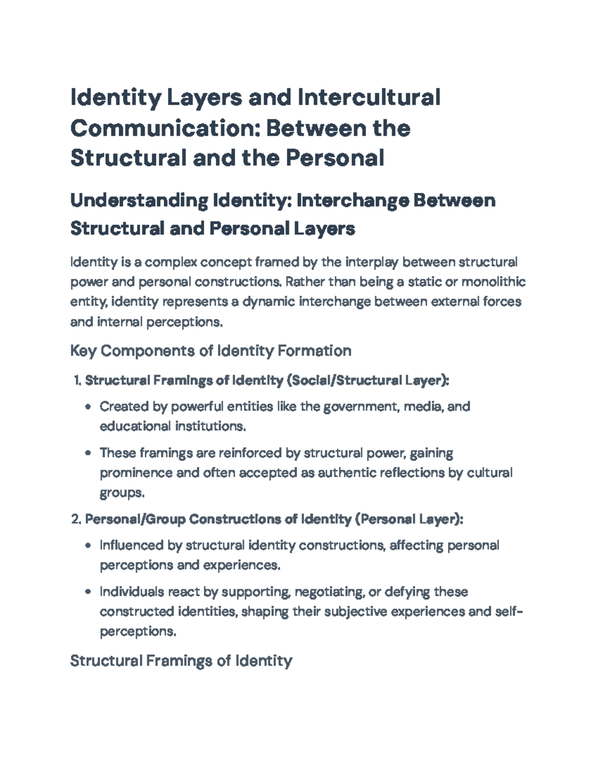 Understanding Identity Layers: Structural vs Personal Perspectives ...