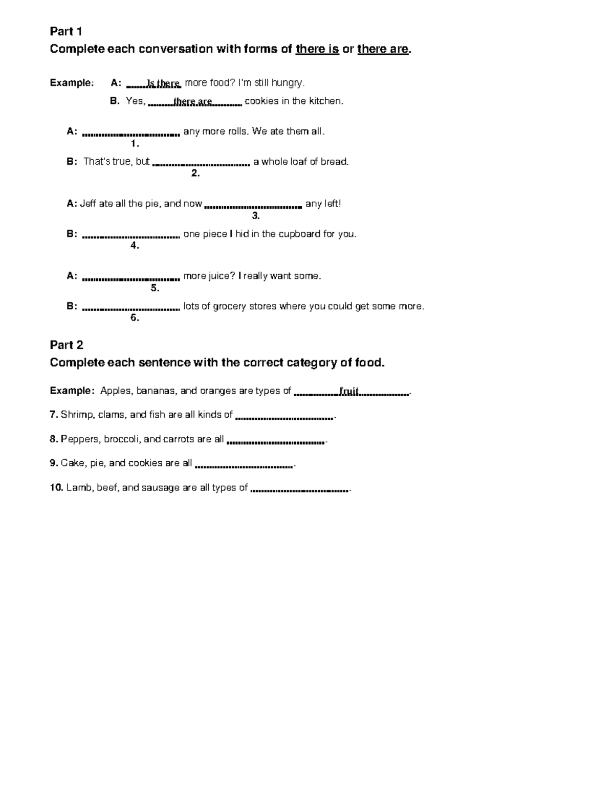 Exam II Practice - Forms of There Is and There Are - Studocu