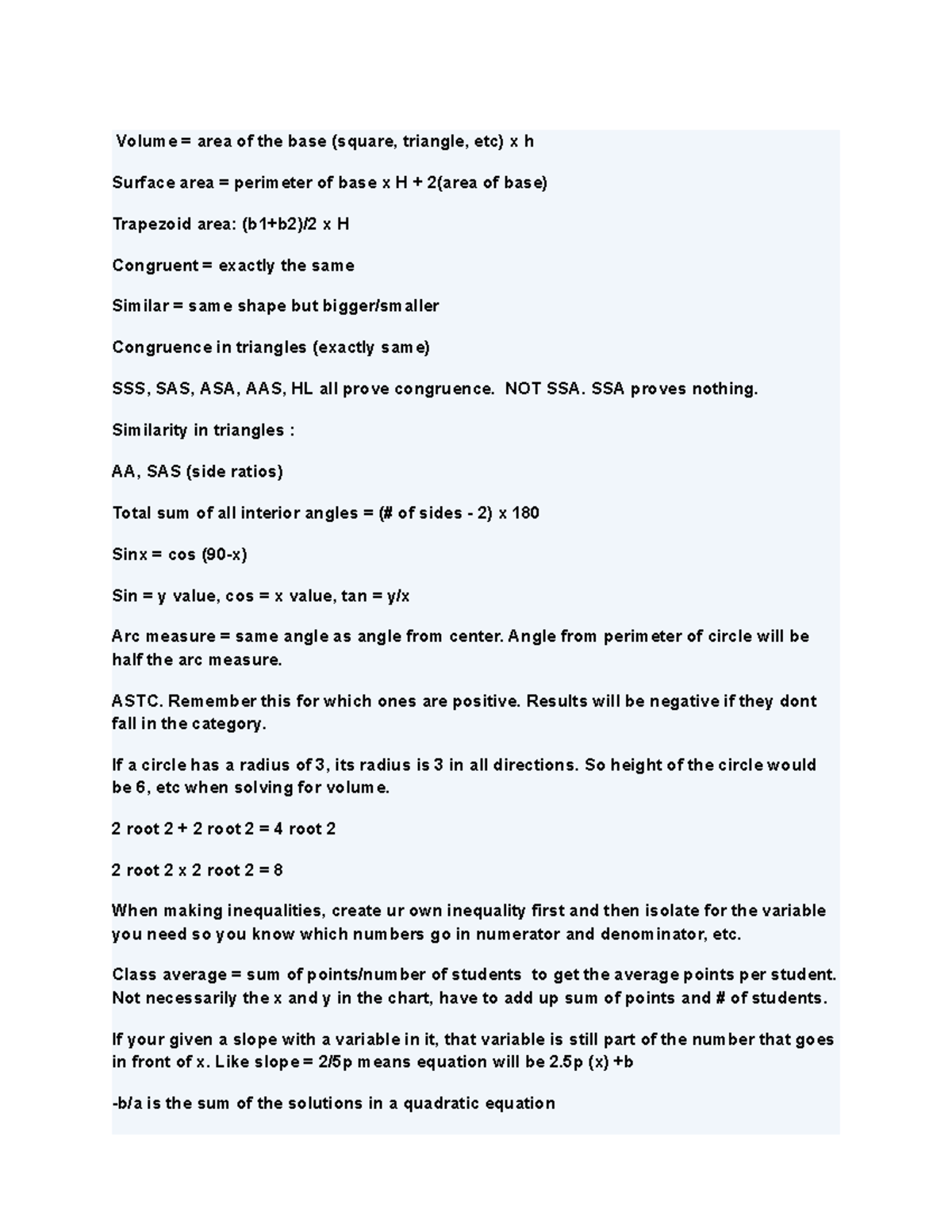 SAT Math & Verbal Study Guide: Key Concepts & Strategies - Studocu