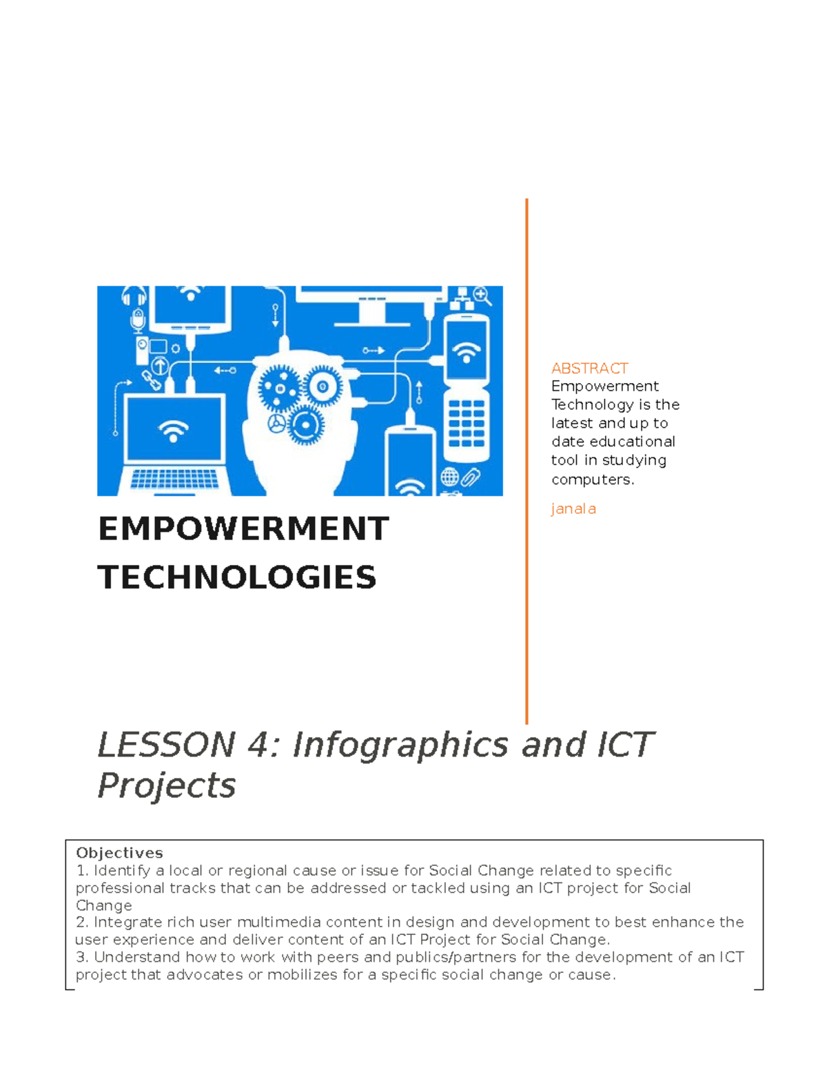Infographic Example Empowerment Technology