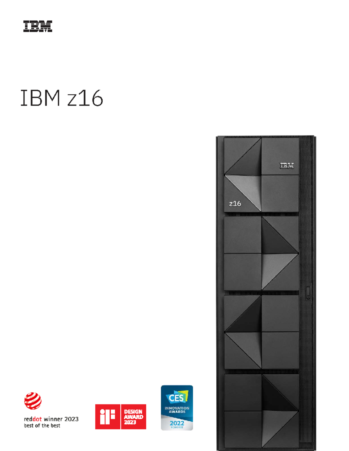 IBM z16 Product Brief: Transforming Business with Advanced IT Solutions ...