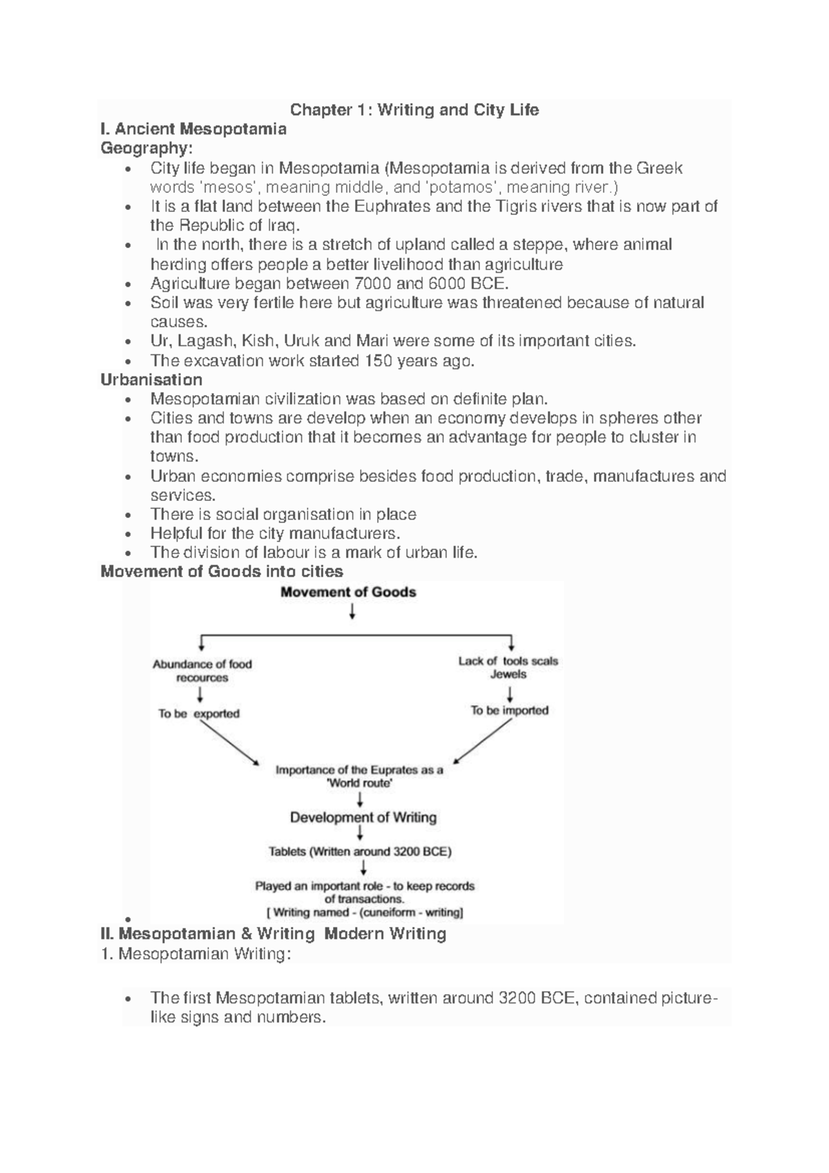 Class 11 History: Notes on Mesopotamia and the Roman Empire - Studocu