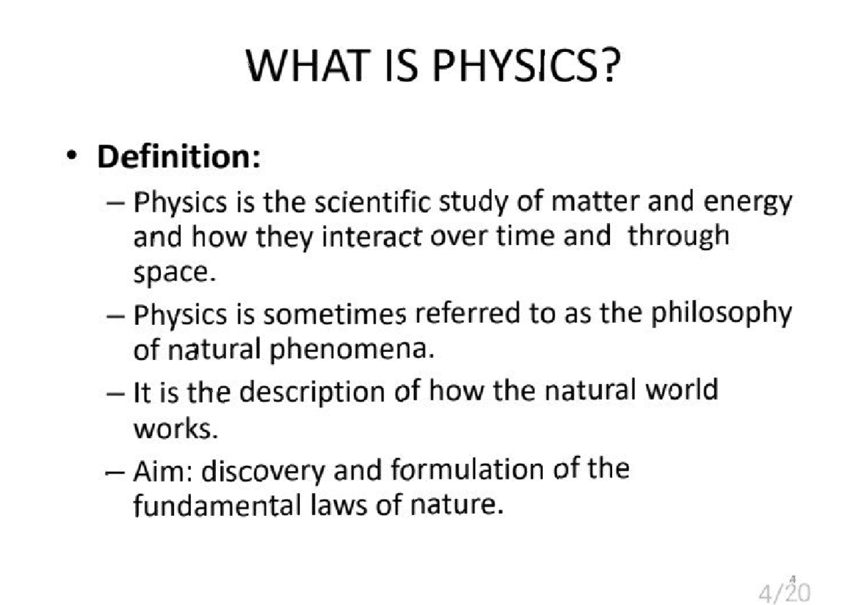 NSC113 Intro to Physics: Medical Applications and Concepts - Studocu