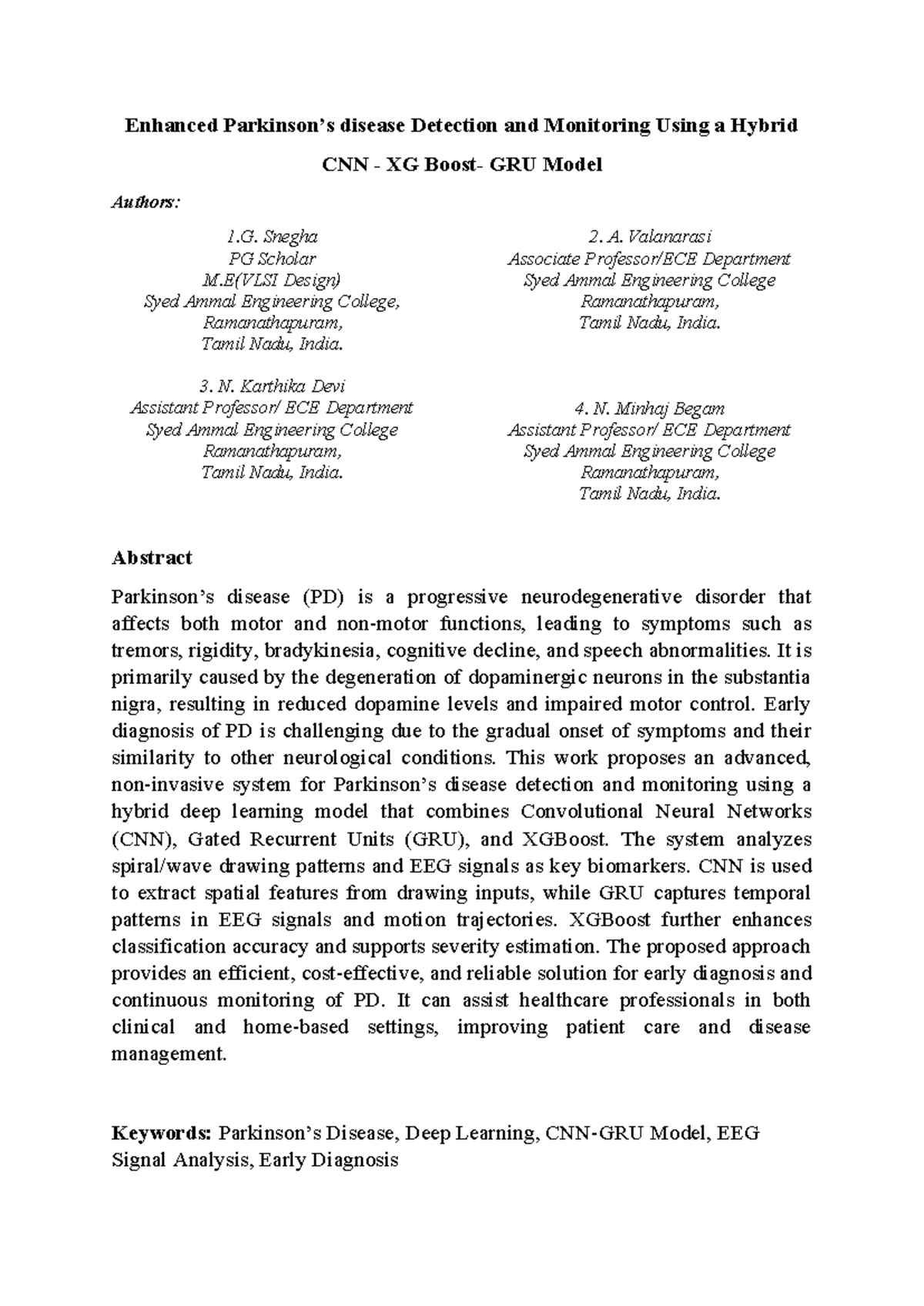 Enhanced Disease Detection and Monitoring Using Hybrid CNN-GRU-XG Model ...