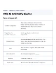 Intro to Chemistry- Exam 1 Flashcards Quizlet - Intro to Chemistry ...