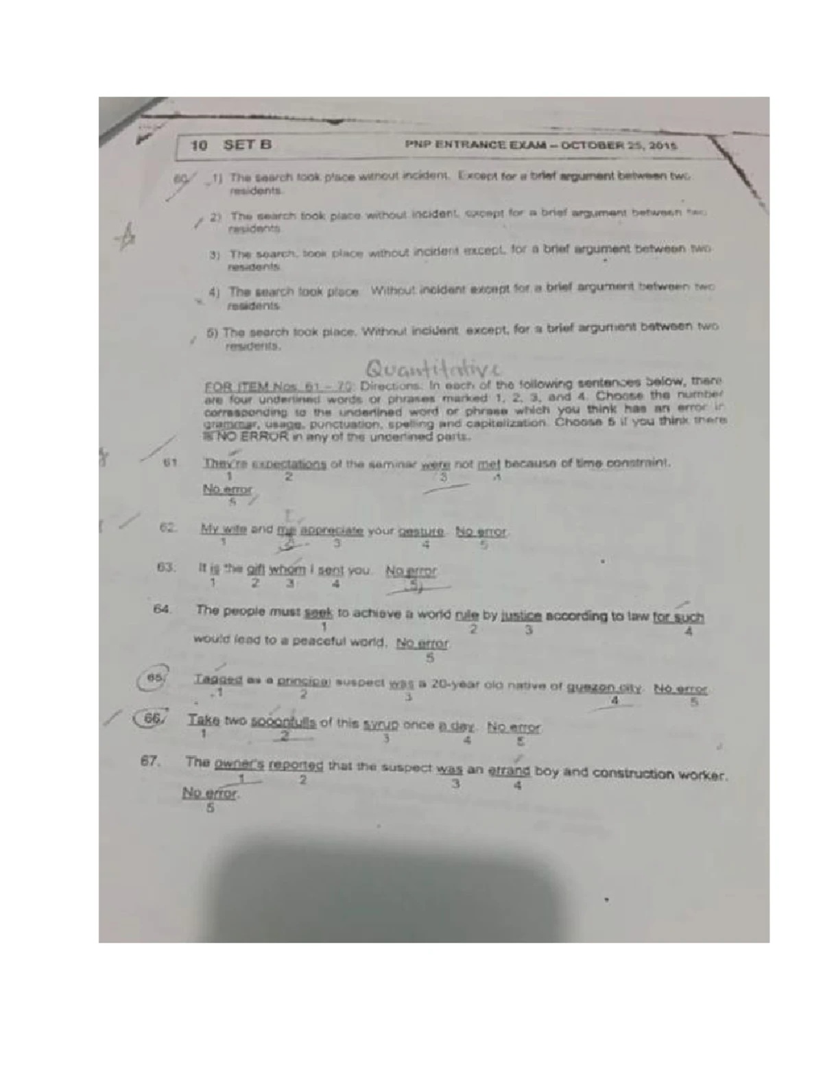 Napolcom EXAM With Answers - NAPOLCOM EXAM With Answers na po... 1 to ...