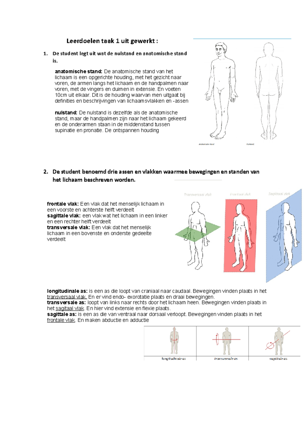 Leerdoelen Taak 1 - Samenvatting van Anatomie en FMH Processen ...