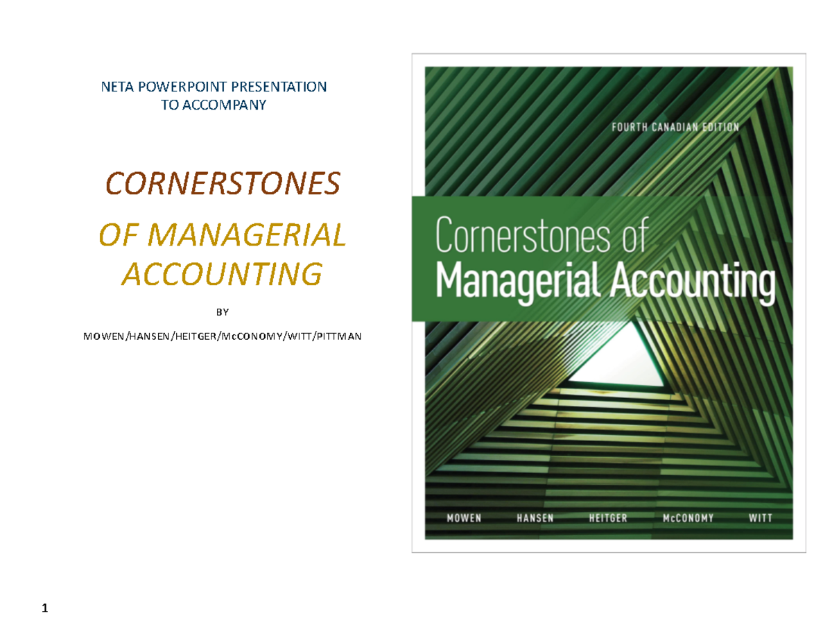 ACCT 3000 PPT 1S - Chapter 1 - NETA POWERPOINT PRESENTATION TO ...