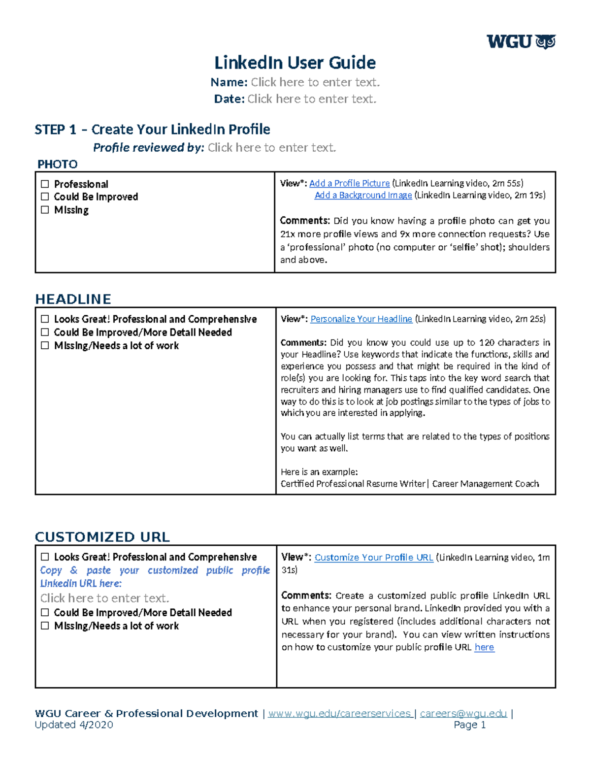 LinkedIn User Guide for Professionals - Profile Setup and Networking ...