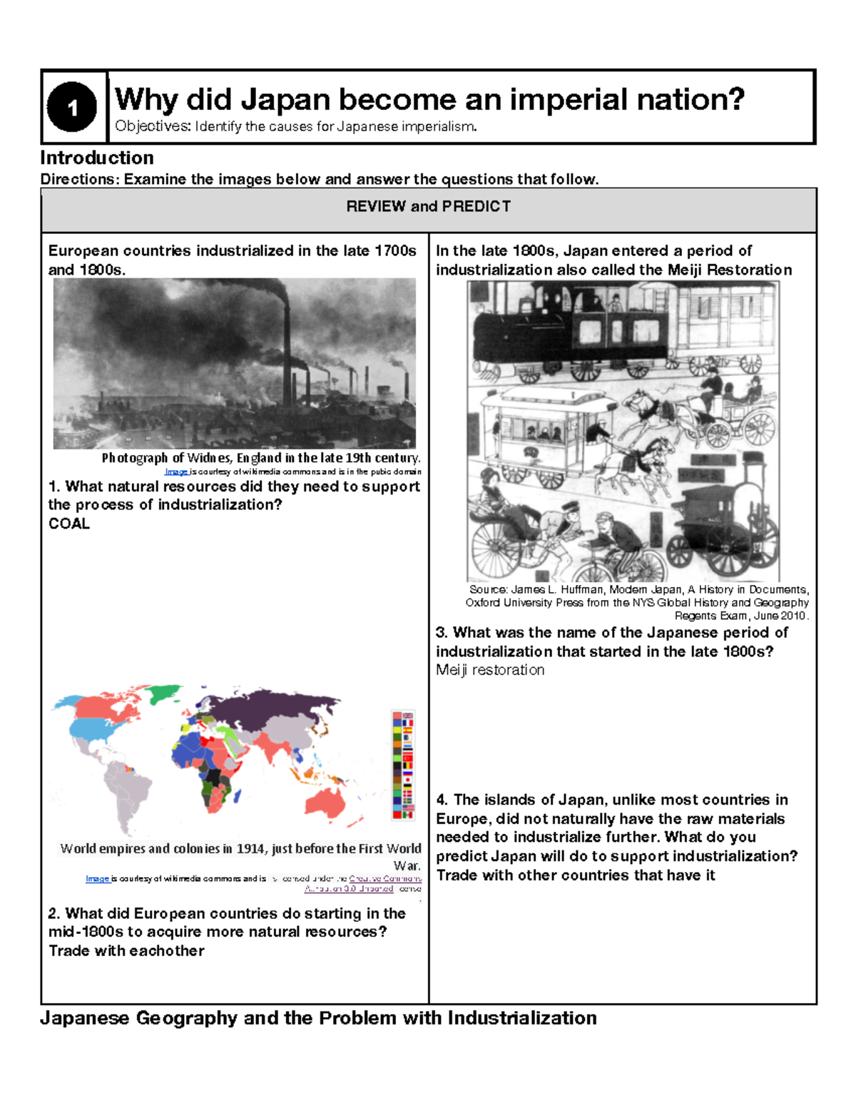 Japanese Imperialism During the Interwar Period: Causes and Effects ...