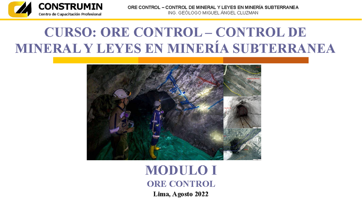 ORE Control - Modulo I: Introducción y Definiciones - Studocu