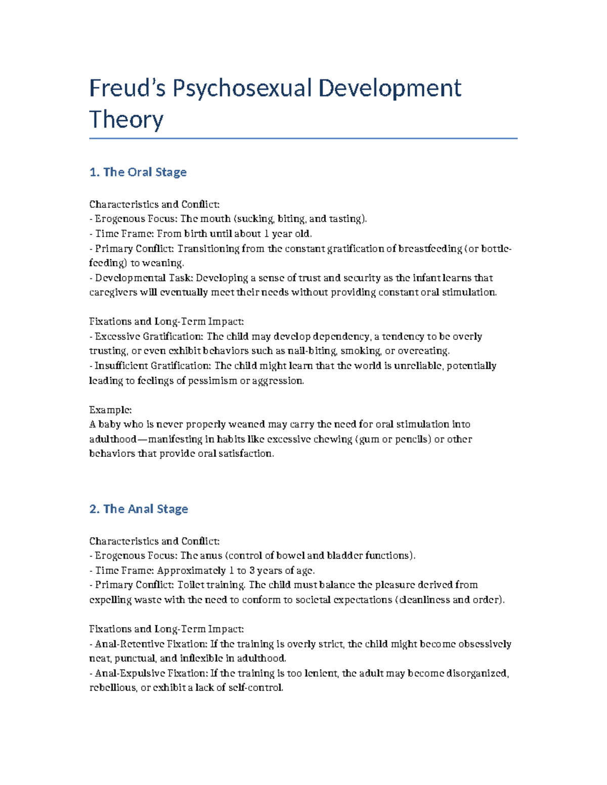 Psychosexual Development Theory Freud - Freud’s Psychosexual ...